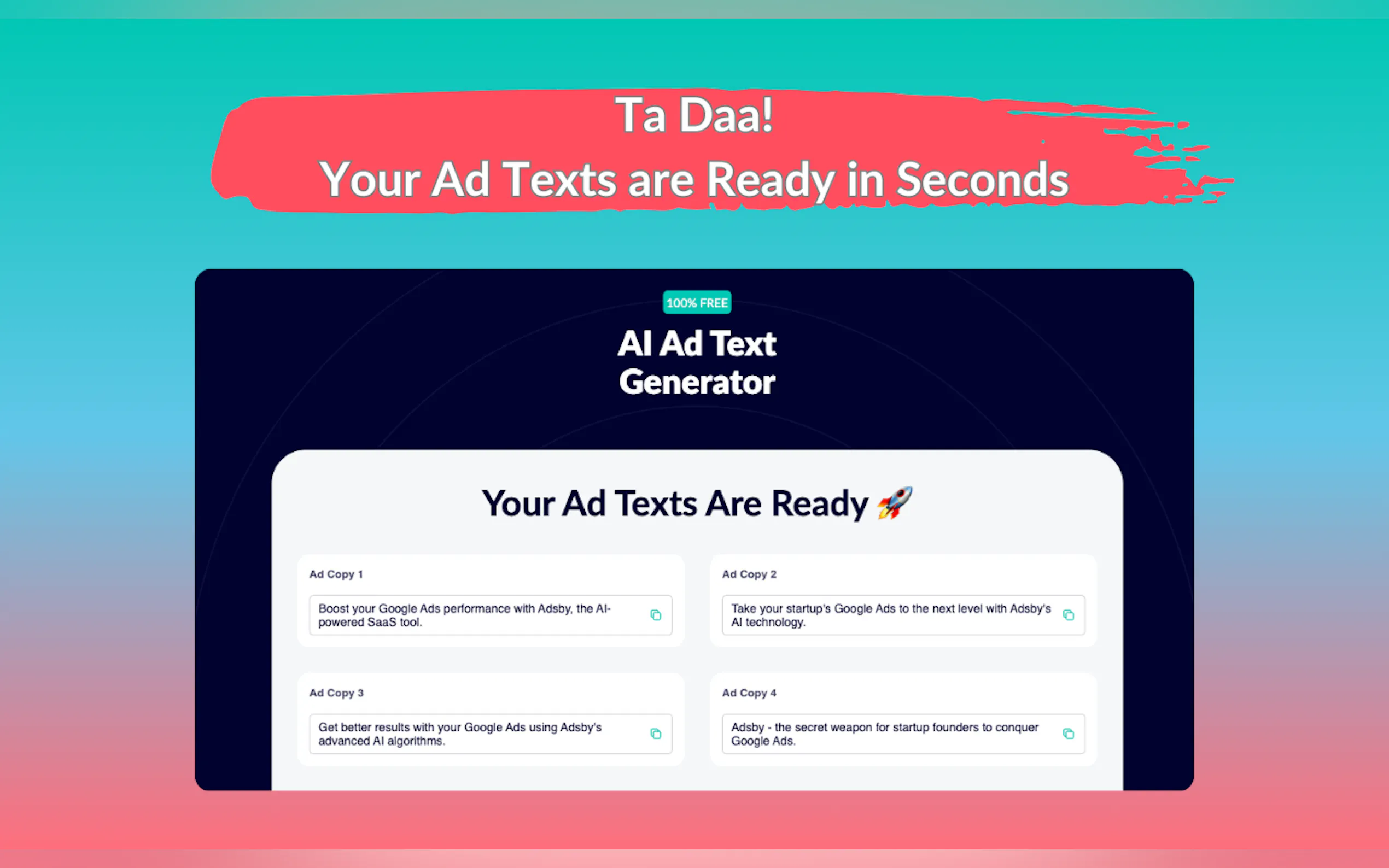100% Free AI Ad Text Generator - AI Tool Information, Latest Updates ...