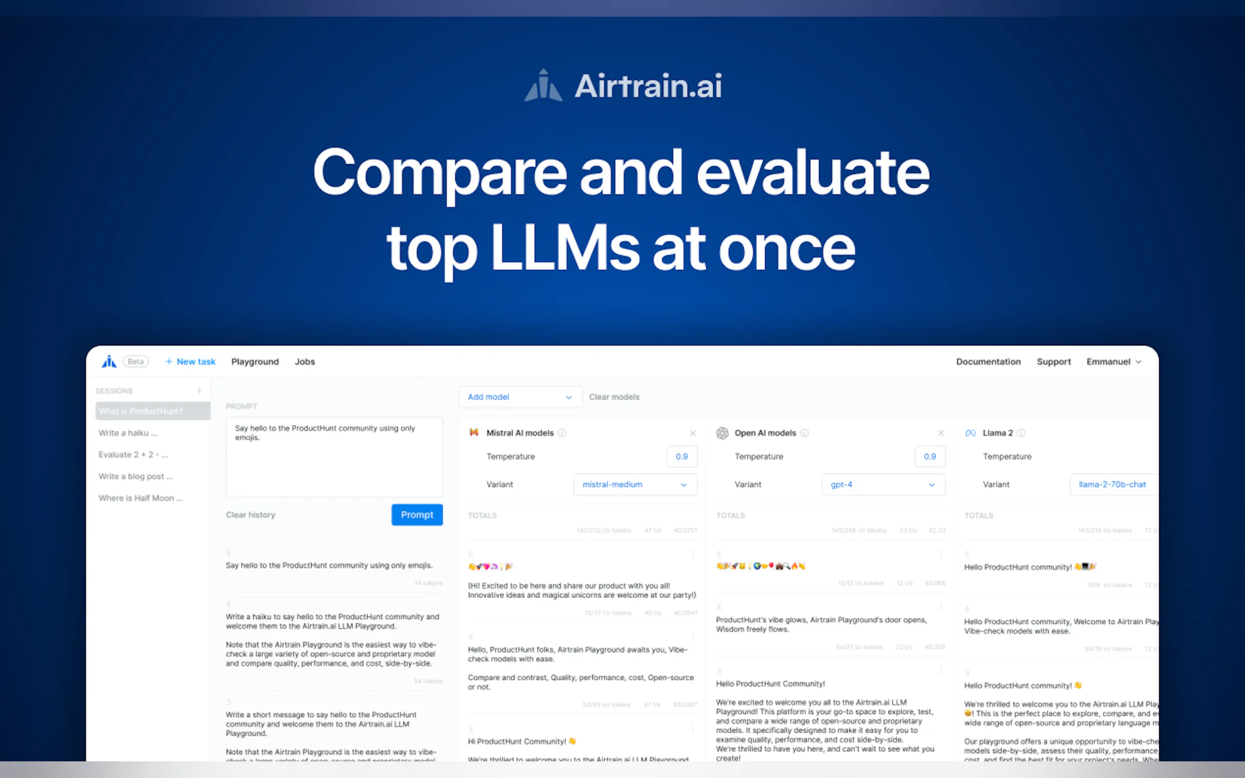 Airtrain.ai LLM Playground - AI Tool Information, Latest Updates and ...
