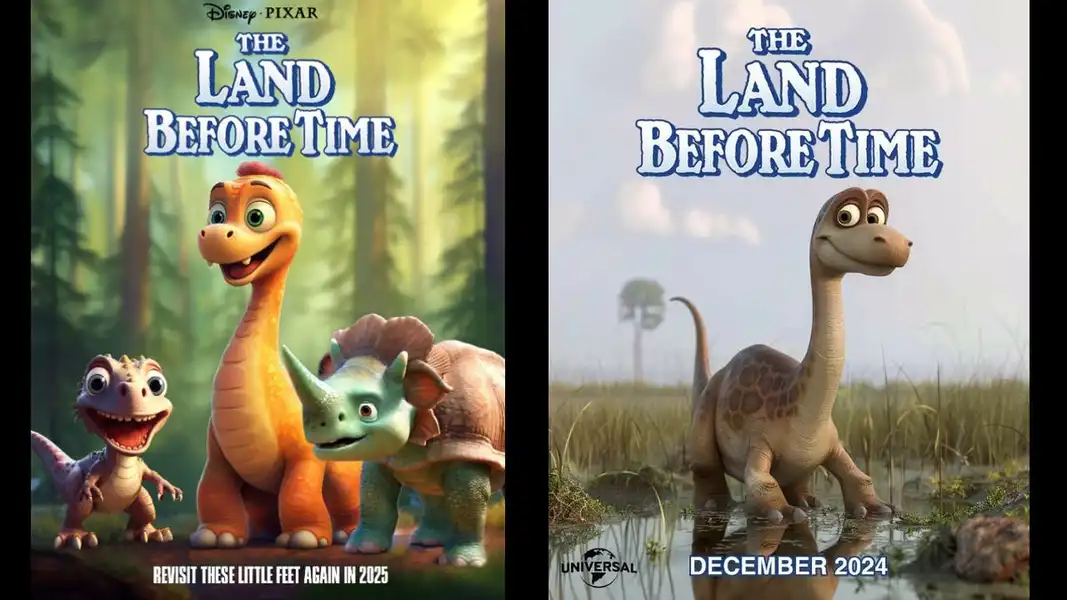 Viral Movie Posters of The Land Before Time Remake... - AINave