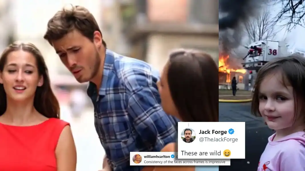 Watch Popular Memes From Disaster Girl To Distract... - AINave