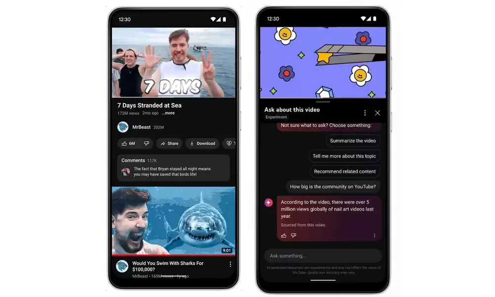 YouTube testing out new AI features in videos... - AINave