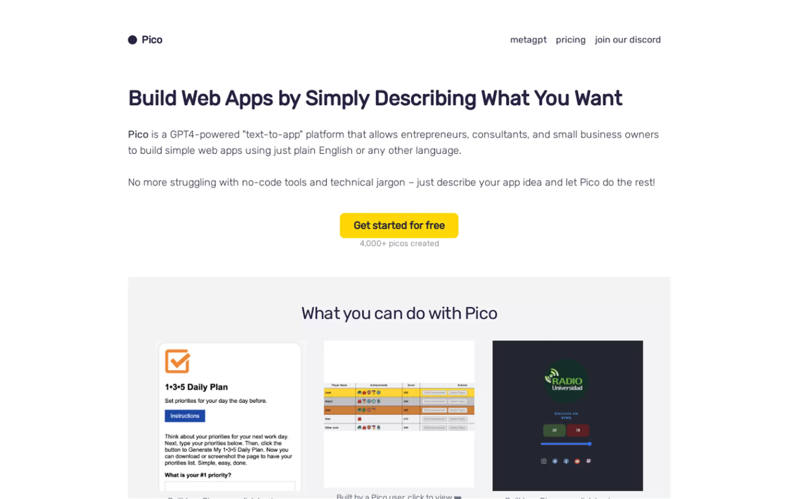 Pico - AI Tool Information, Latest Updates and Alternatives - AINave